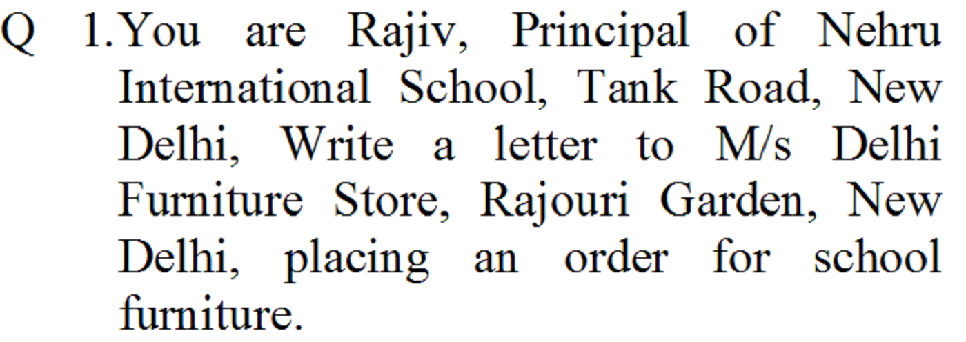Formal Letter – Placing Order Example 2 – VR SOLVER