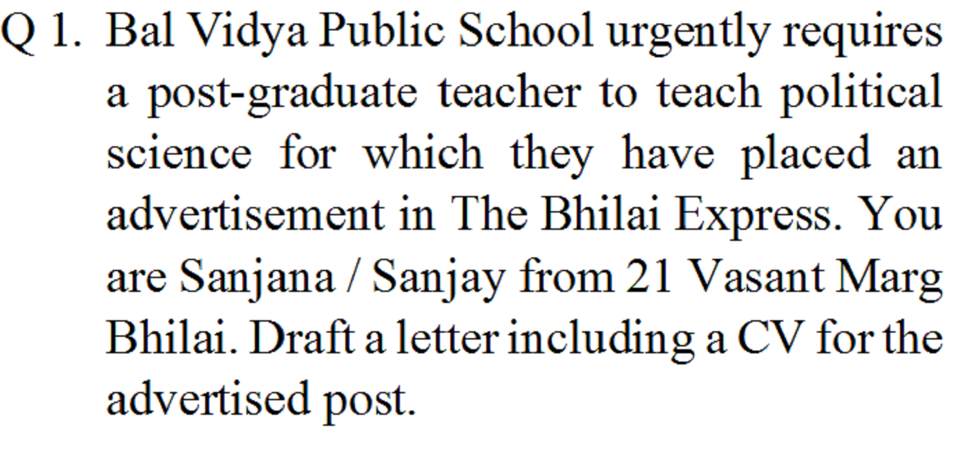 Formal Letter with CV Example 1 – VR SOLVER