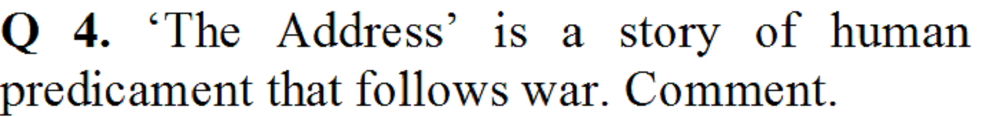 English CBSE Class 11 NCERT Snapshot Chapter 2 The Address Free ...