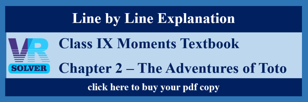 The Adventures of Toto, Explanation, Line by Line, Meaning of Difficult ...