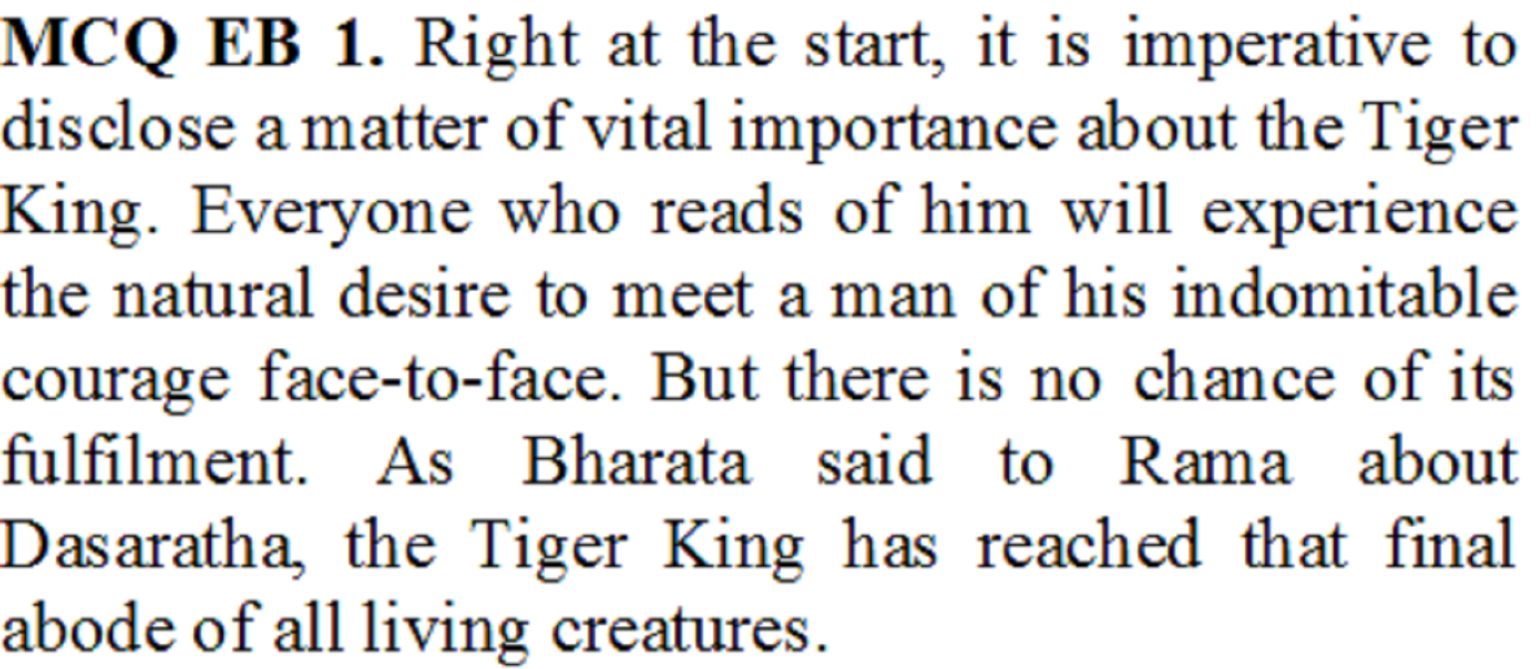 English CBSE Class 12 NCERT Vistas Chapter 2 The Tiger King Free ...